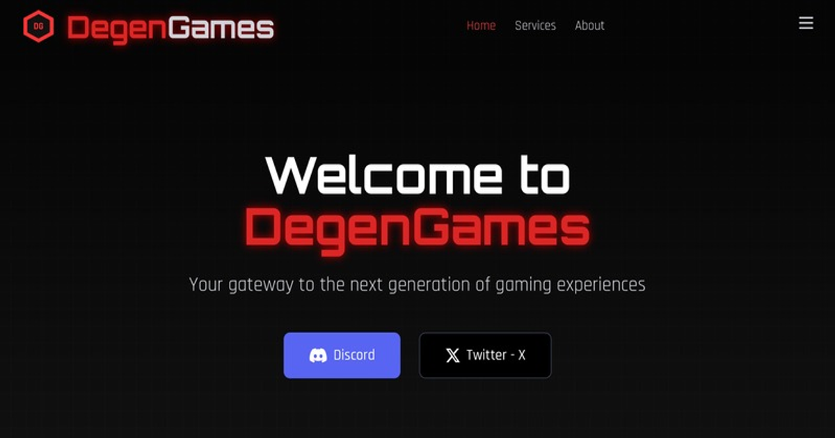 DegenGames | Home 🕹️